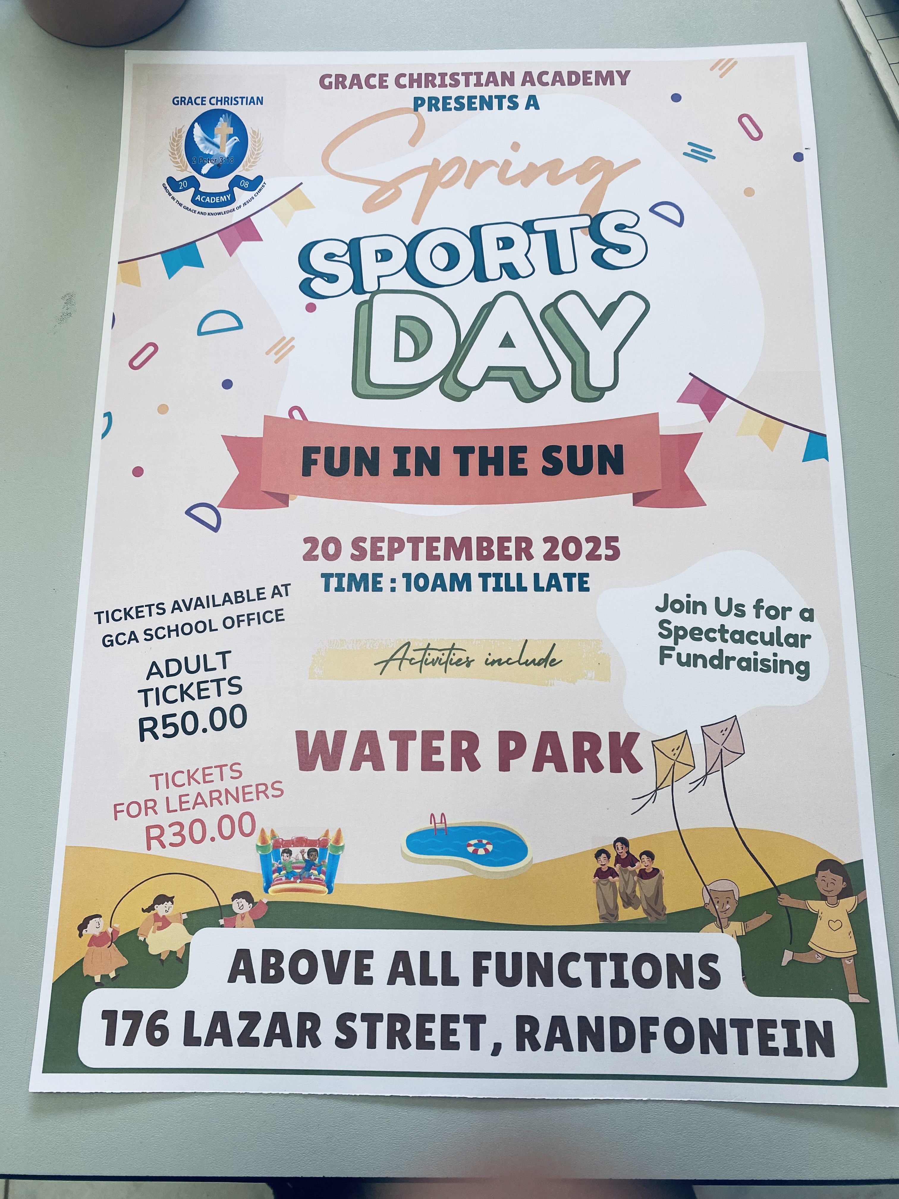 Book tickets for Spring sports day