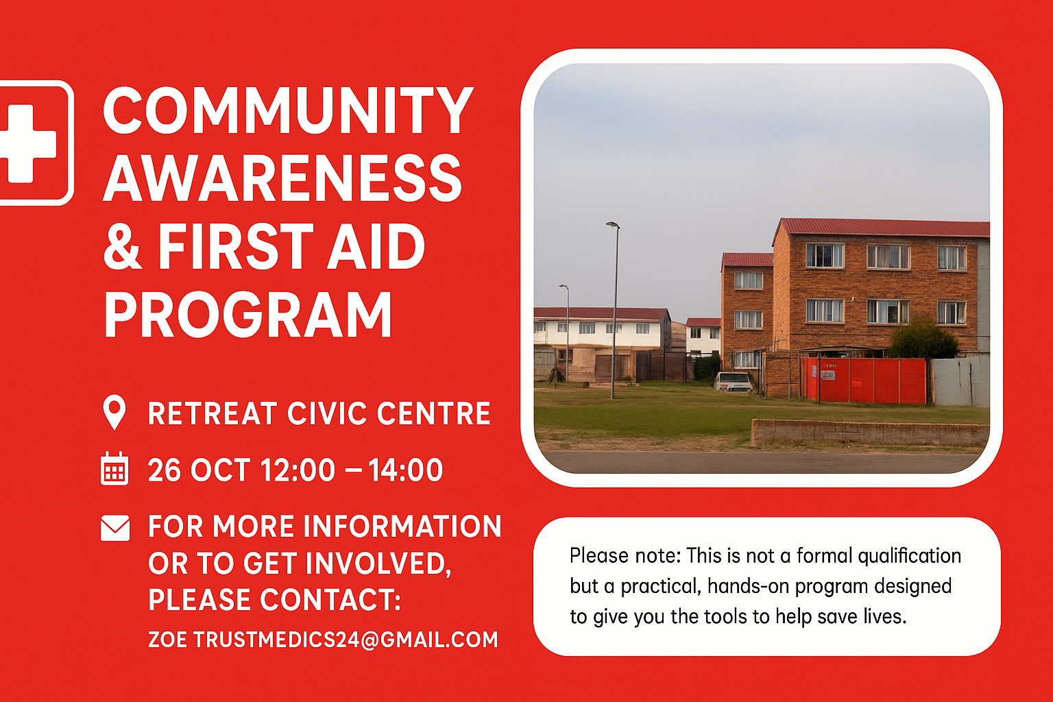 Book tickets for Community Awareness & First Aid Program