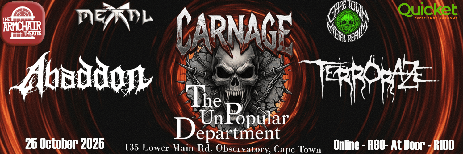 Book tickets for Carnage '25
