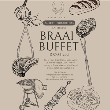 Heritage Day Braai Buffet | Event Booking | FindMy