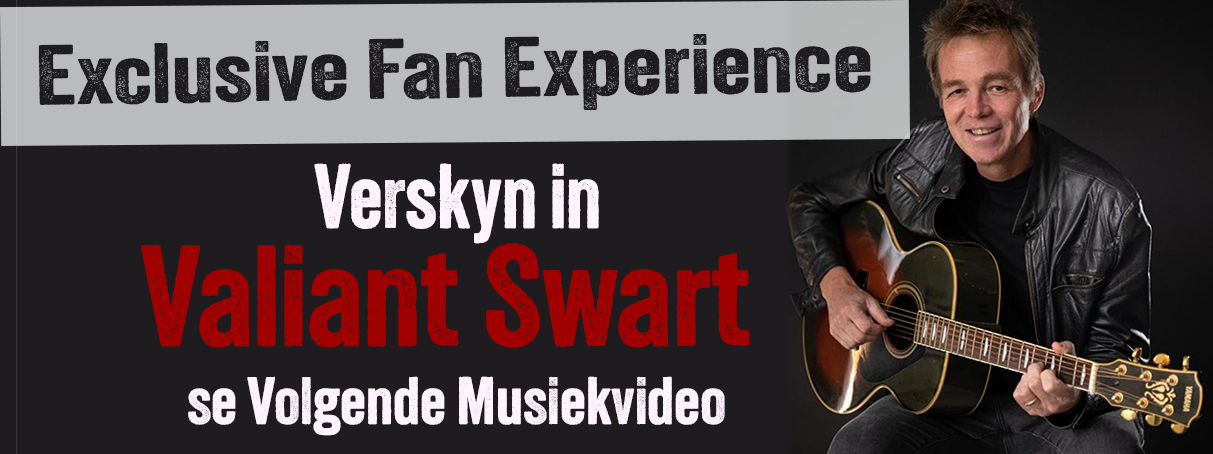 Book tickets for Valiant Swart Music Video Filming