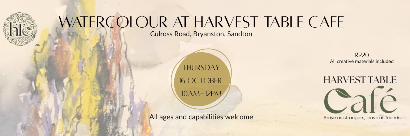 Book tickets for Watercolour at Harvest Table Cafe