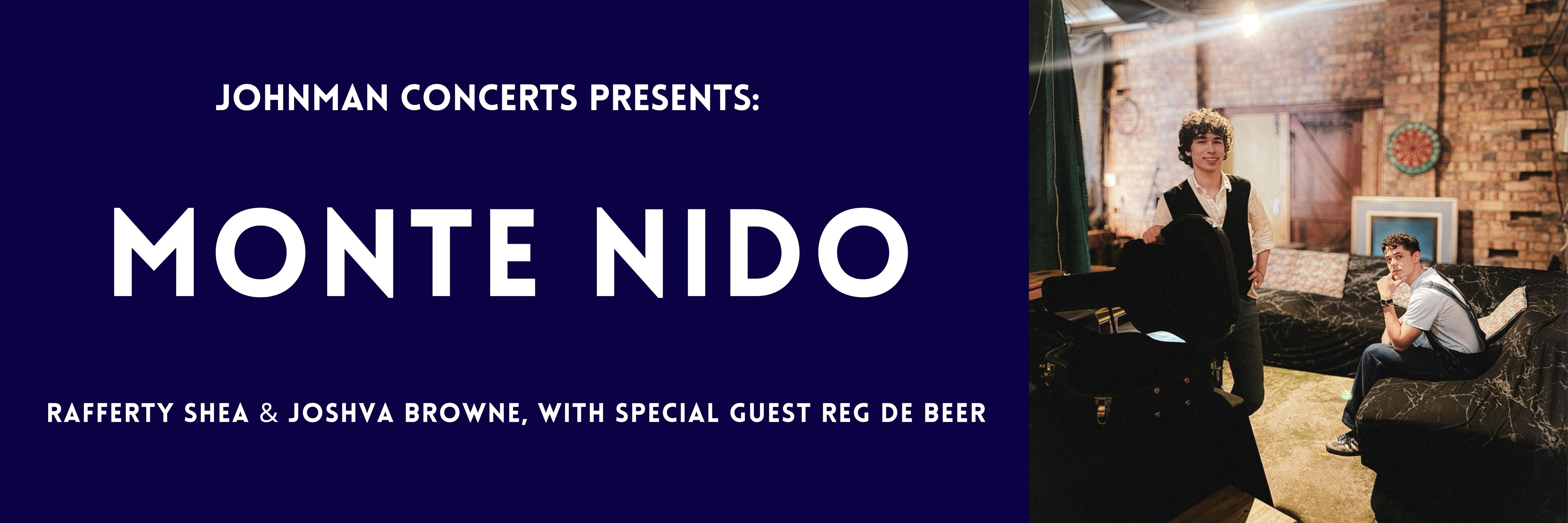 Book tickets for Monte Nido | Johnman Concerts