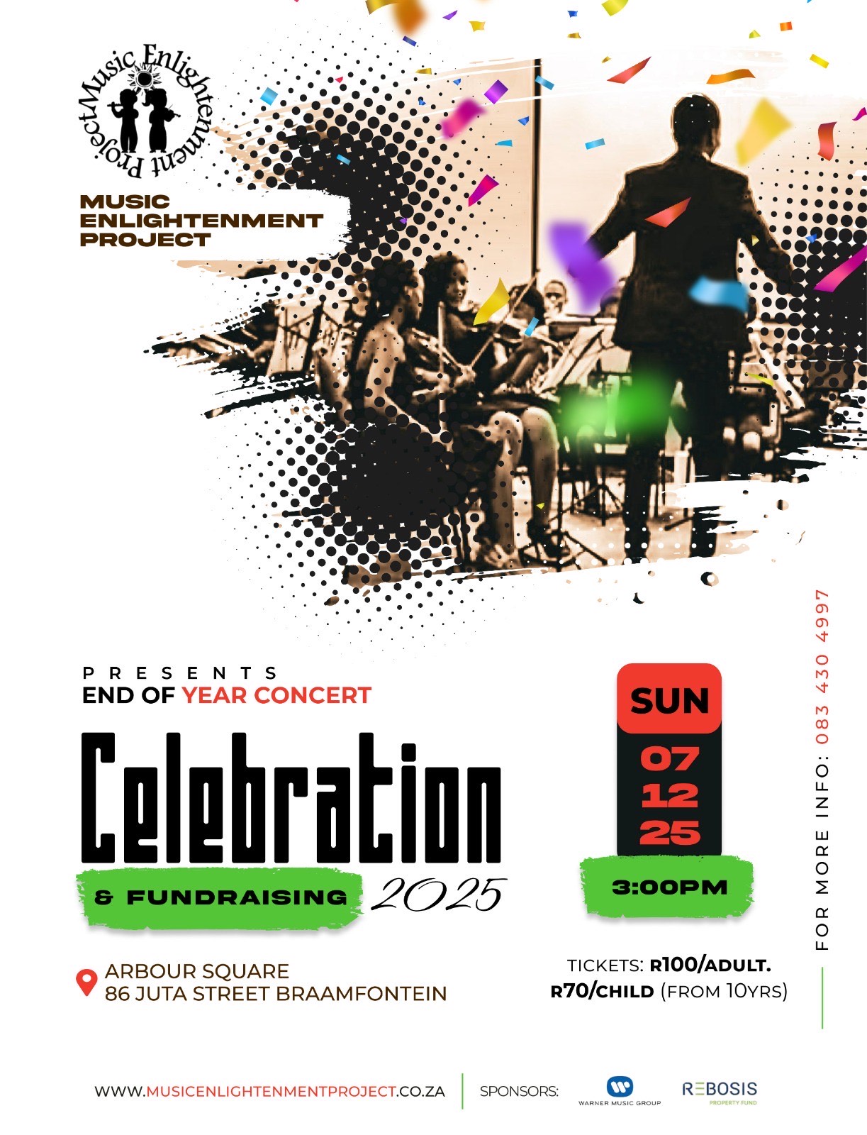 Book tickets for Music Enlightenment Project End of Year Concert