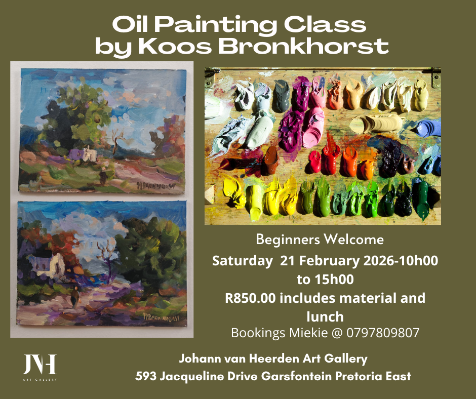 Book tickets for Oil Painting Class by Koos Bronkhorst