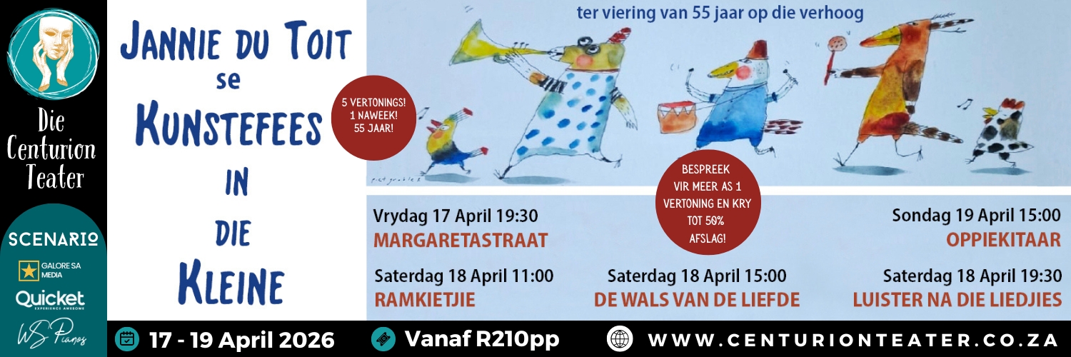 Book tickets for Jannie du Toit - Kunstefees in die Kleine | Die ...