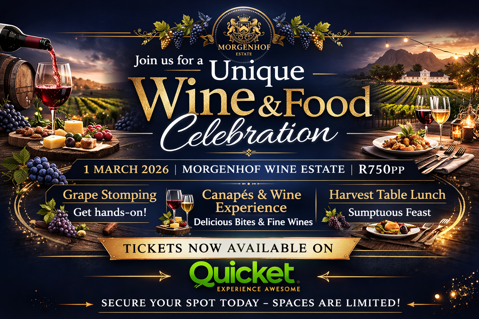 Book tickets for Morgenhof Wine stomp