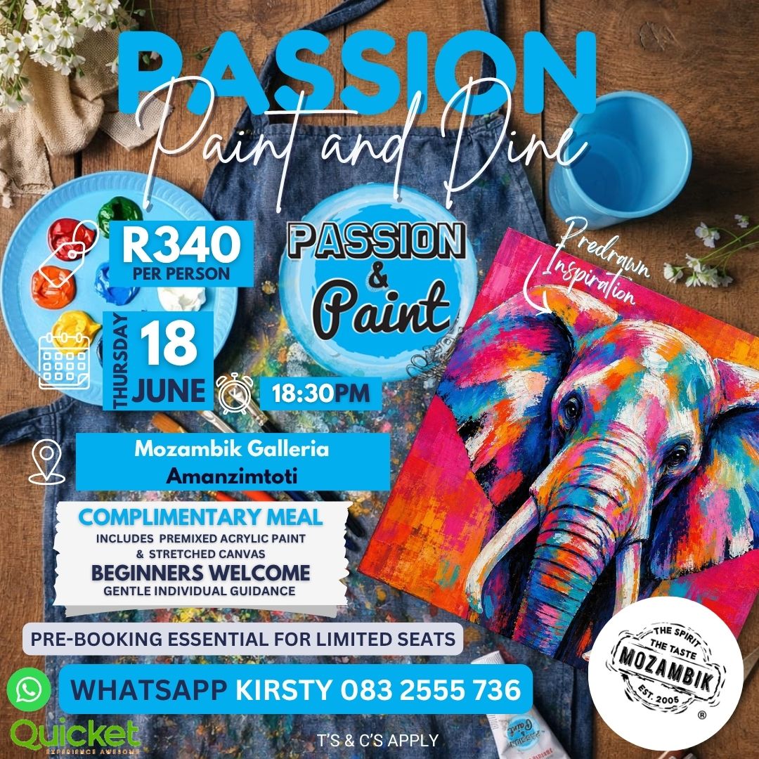 Book tickets for Passion Paint and Dine - Elephant