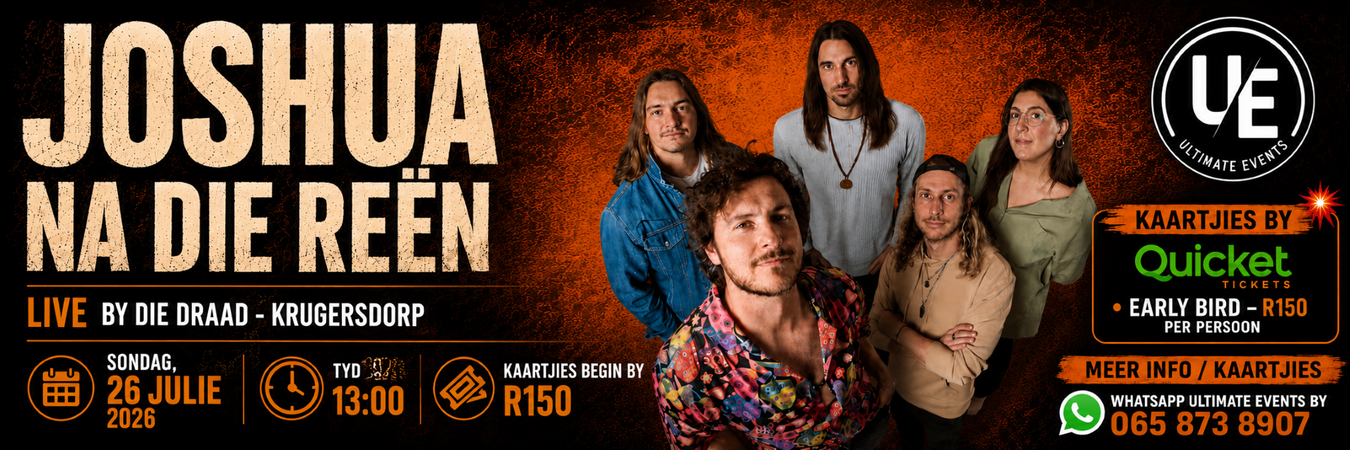 Book tickets for JOSHUA NA DIE REËN - DIE DRAAD (KRUGERSDORP)